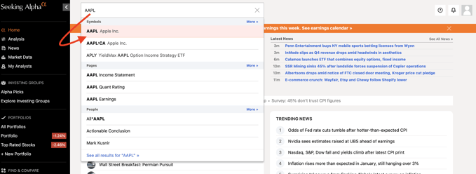Where Can I Find Transcripts for a Particular Stock?